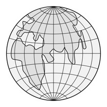 Terrestrial Sphere - Traceable Heraldic Art