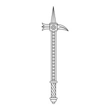 War Hammer - Traceable Heraldic Art