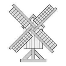 Windmill - Traceable Heraldic Art