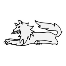Wolf - Traceable Heraldic Art